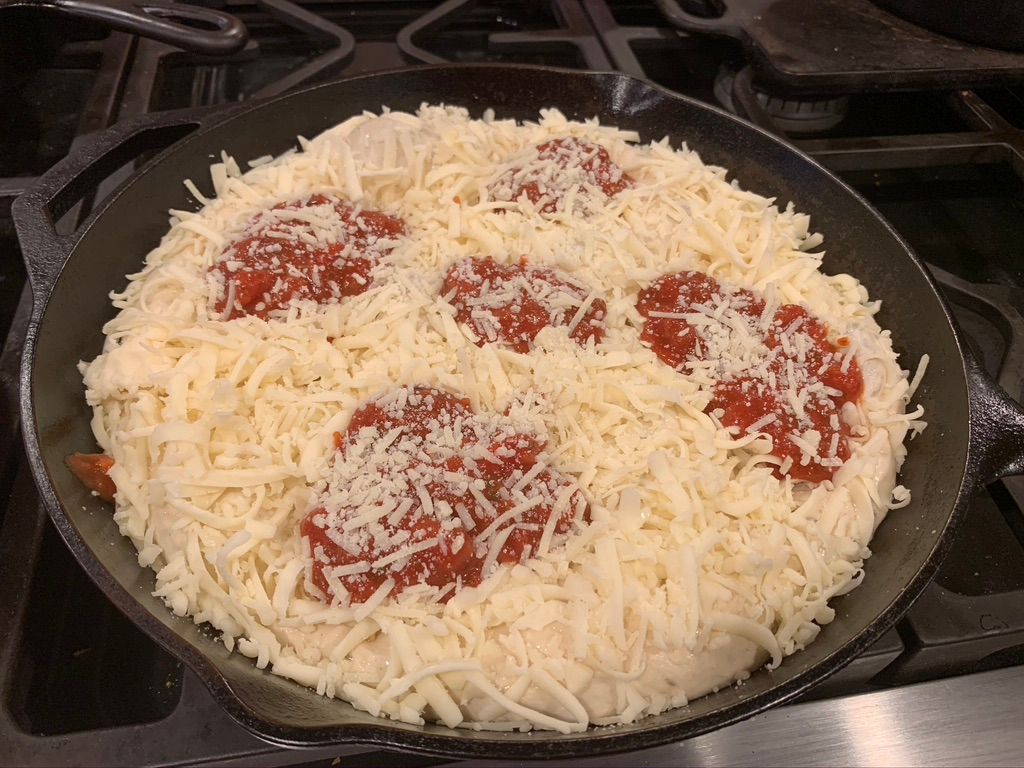 Crispy Cheesy Pan Pizza